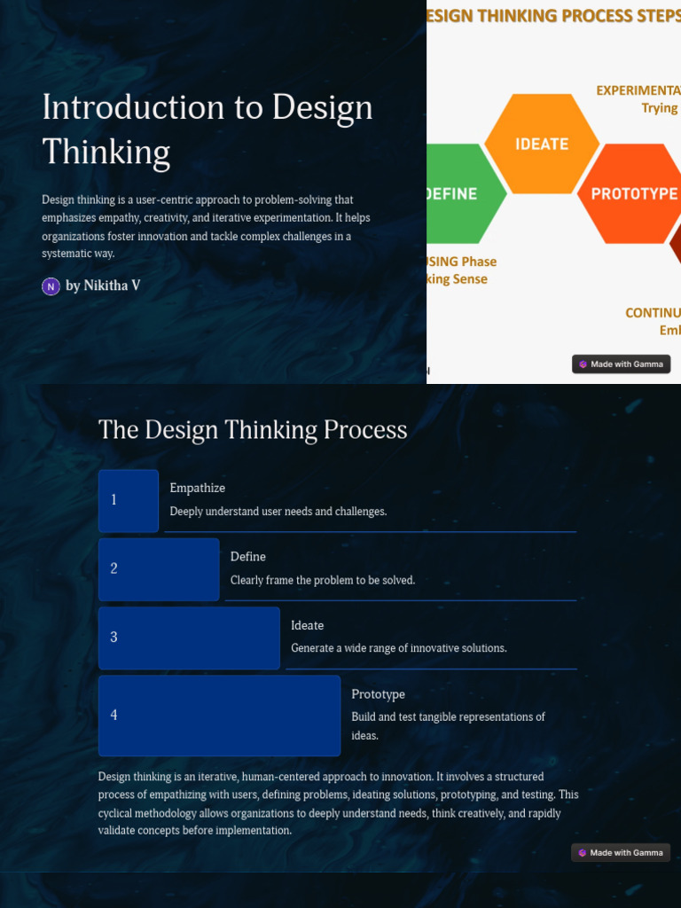 Introduction To Design Thinking | PDF | Design Thinking | Prototype