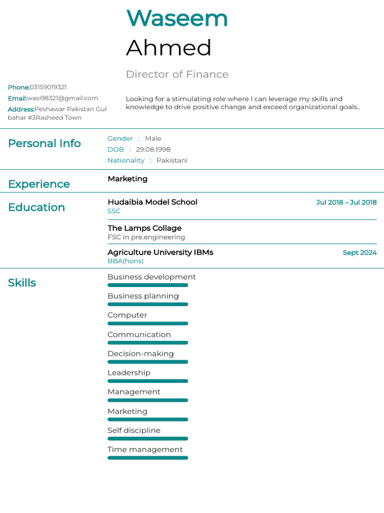 Waseem Resume 746 | PDF