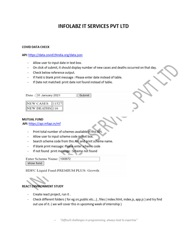 React Assignment | PDF