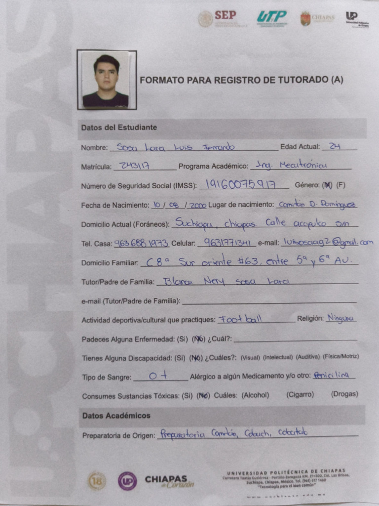 Registro de Tutorados | PDF