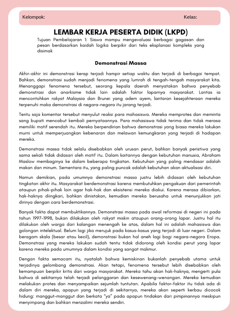 LKPD TP 1 | PDF | Ilmu Sosial