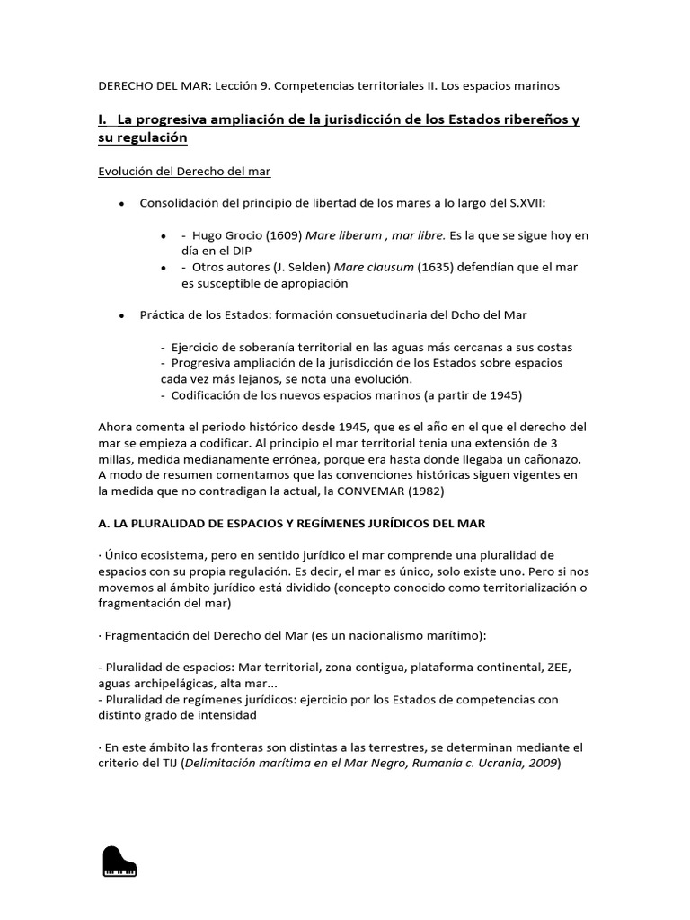 Dip Tema 10 y 11 | PDF | Convención de las Naciones Unidas sobre el derecho del mar | Aguas ...