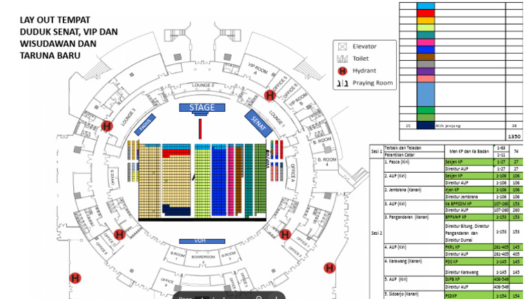 Denah JCC Wisuda Nasional 2024 | PDF