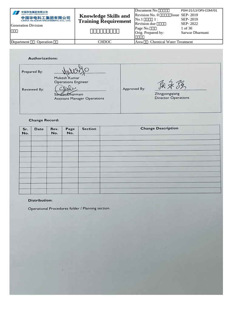 KSTR For Chemical Department | PDF | Programmable Logic Controller | Water