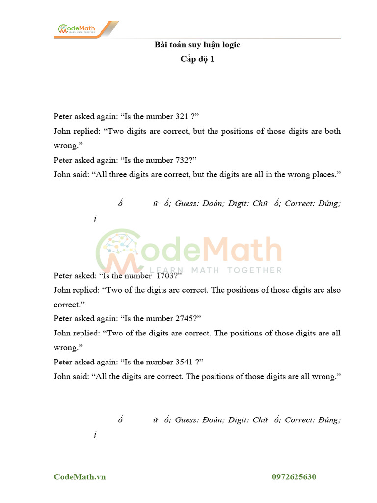 Suy Luận Logic 5 PDF | PDF | Teaching Methods & Materials