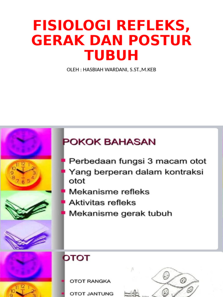 FISIOLOGI REFLEKS, GERAK DAN POSTUR TUBUH | PDF