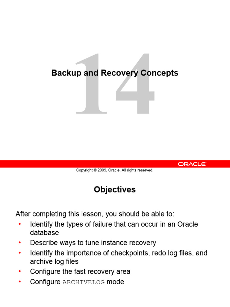 Recovery and Back Up | PDF | Backup | Databases