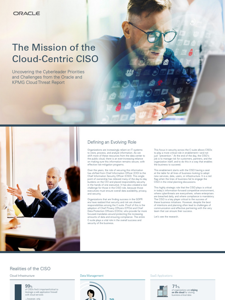Mission of The Cloud Centric Ciso Report | PDF | Computer Security ...
