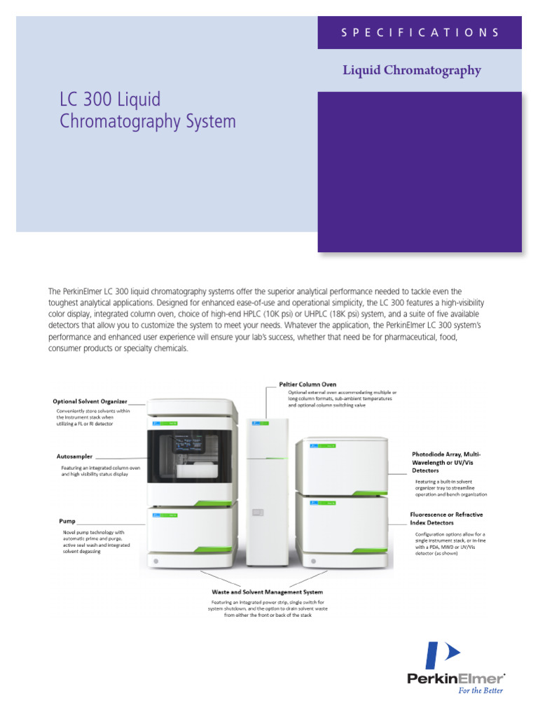 LC 300 Spec Sheet2_V3 | PDF | High Performance Liquid Chromatography | Pump