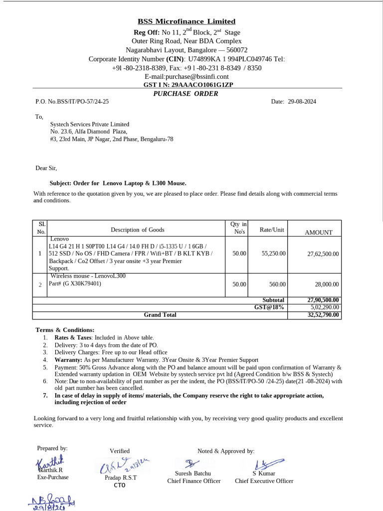 BSS Microfinance Limited - SO-02895 | PDF