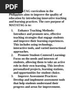 MATATAG Curriculum Instructional Design Framework | PDF