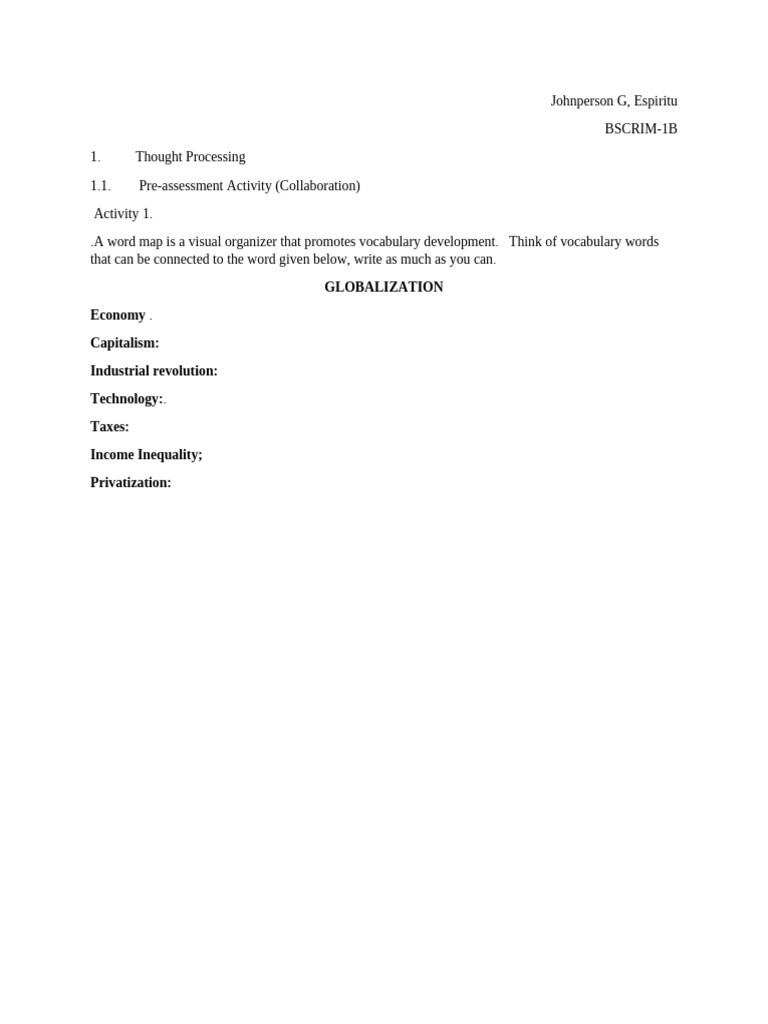 GE3 The Contemporary World 1-2-3 | PDF | Capitalism | Globalization