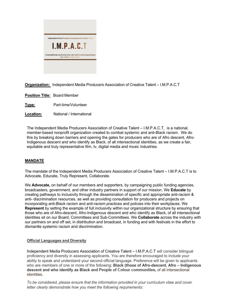 Board Member Position Open 1678815582 | PDF | Knowledge | Human ...