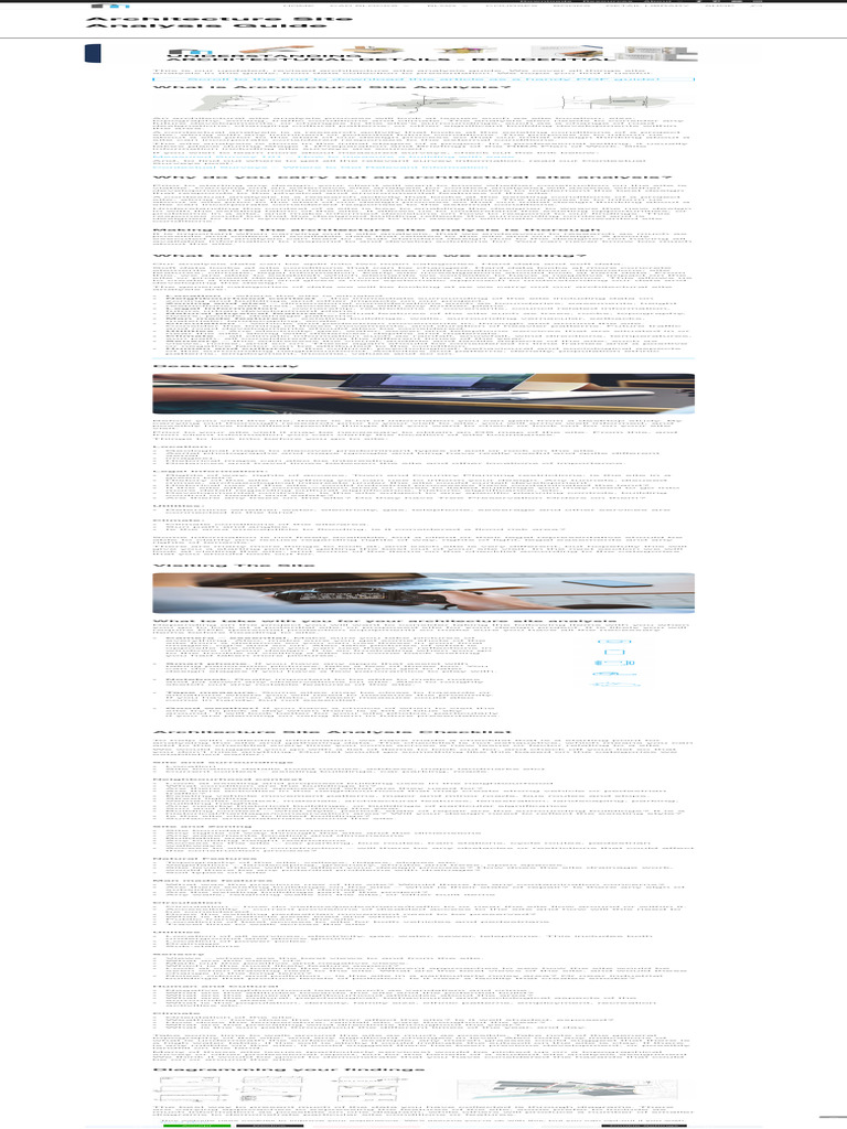 Architecture Site Analysis Guide - Data Collection To Presentation ...