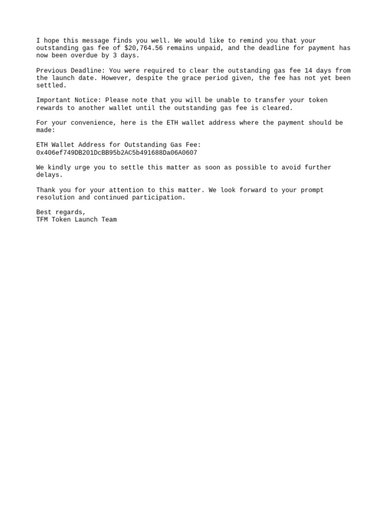 Token Format | PDF | Finance & Money Management | Law