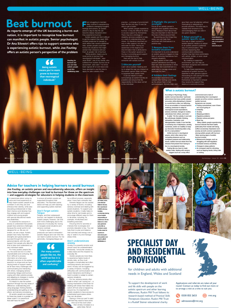 Beat Burnout | PDF | Occupational Burnout | Autism Spectrum