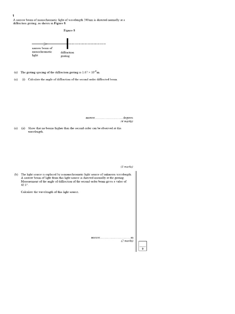 Diffraction & Interference | PDF