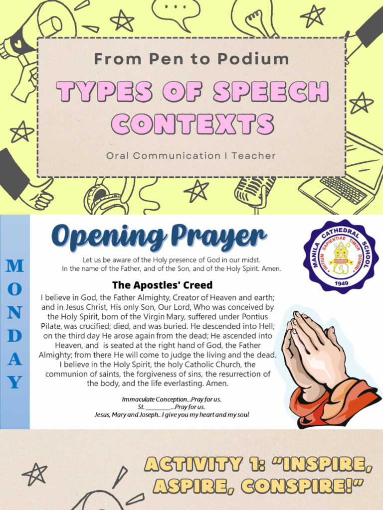 Types of Speech and Communication Contexts | PDF | Communication ...