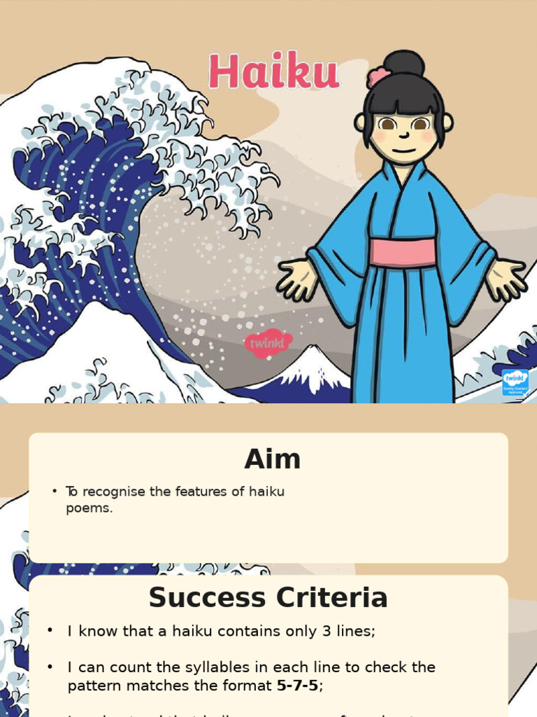 Haiku Teaching Powerpoint | PDF | Haiku | Poetry