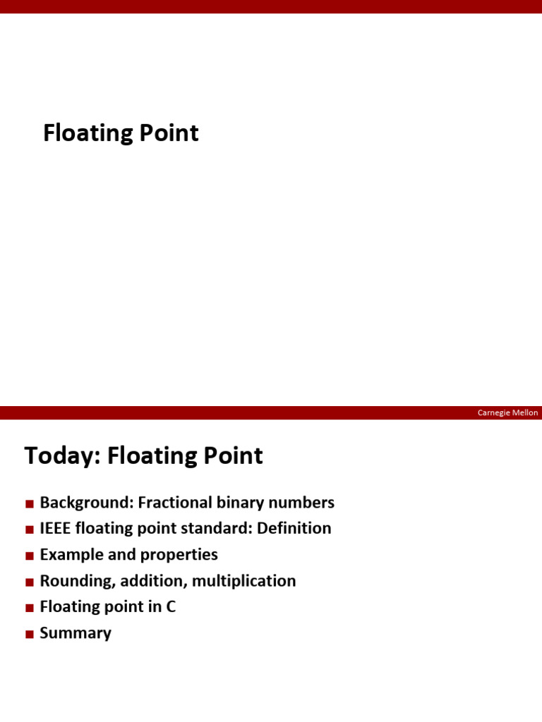 Lecture 3 - Floating Point | PDF | Rounding | Applied Mathematics