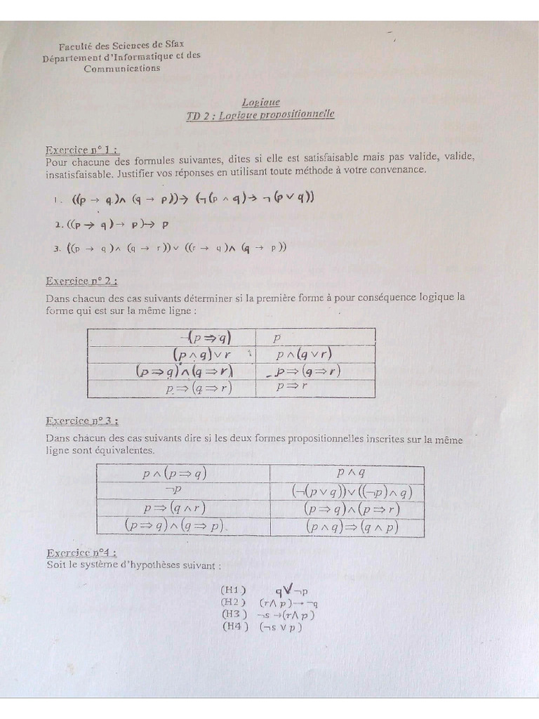 Td2 Avec Correction | PDF
