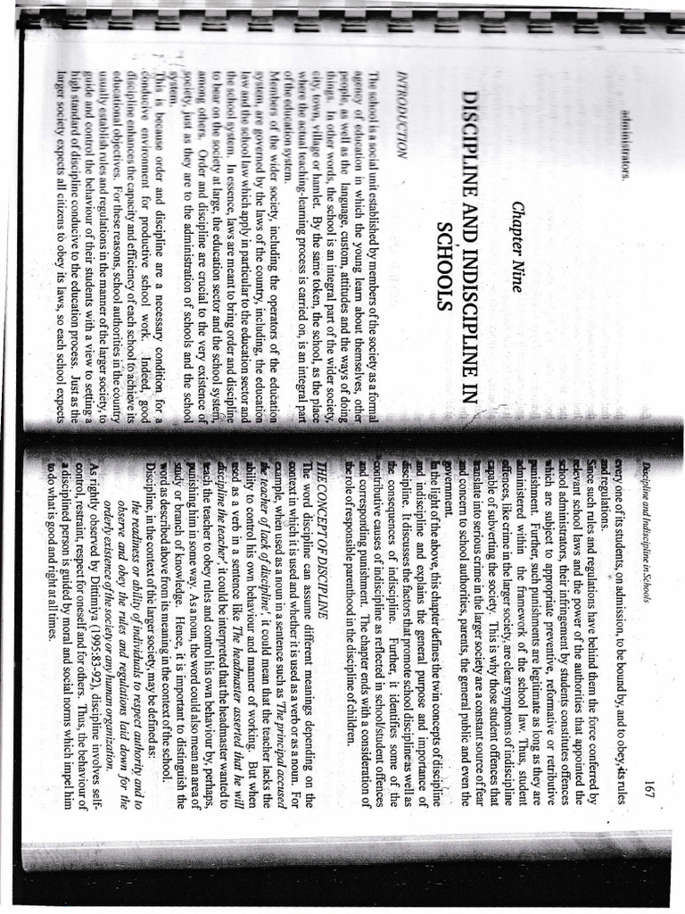 Disciplin and Indiscipline in Schools - 20240422 - 0001 | PDF
