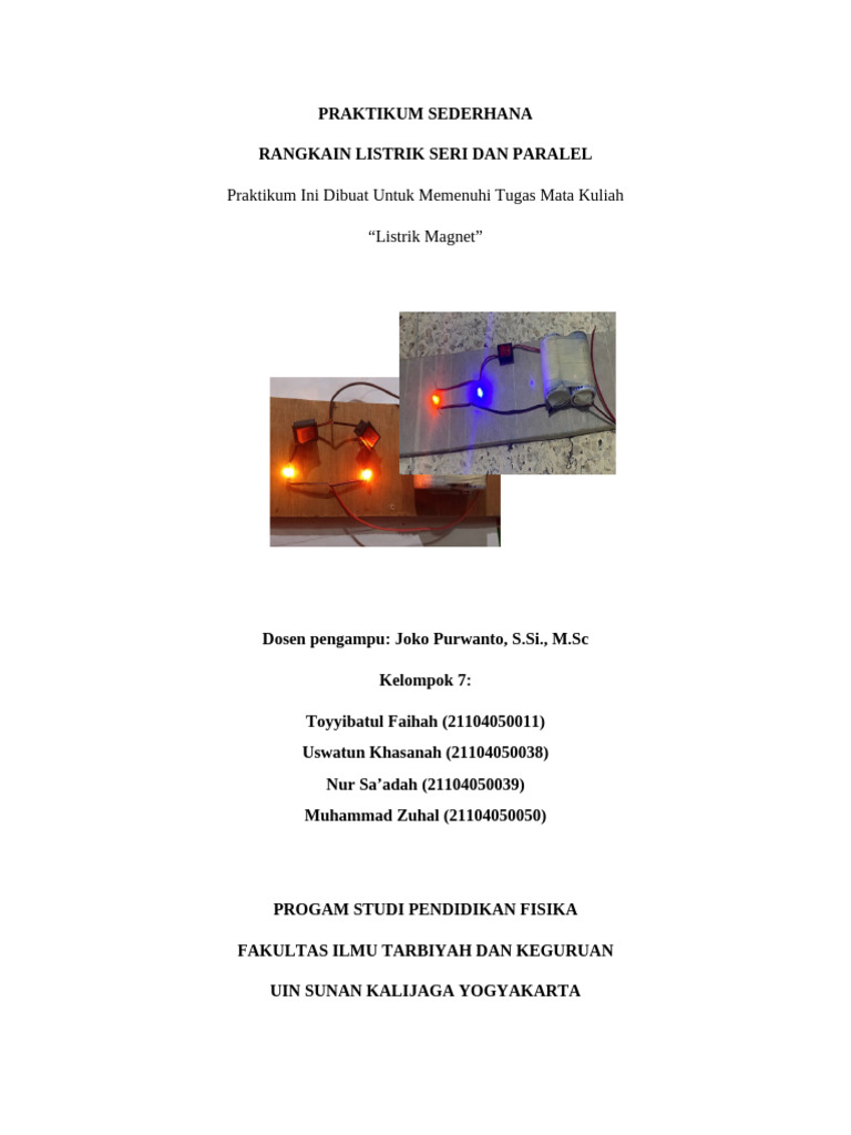 Modul Kelompok 7 - Rangkaian Seri Dan Paralel | PDF