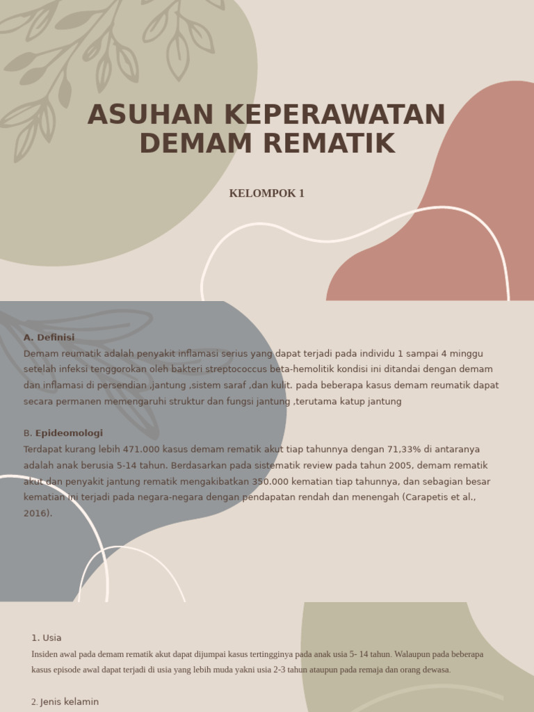 Asuhan Keperawatan Demam Rematik Anak | PDF
