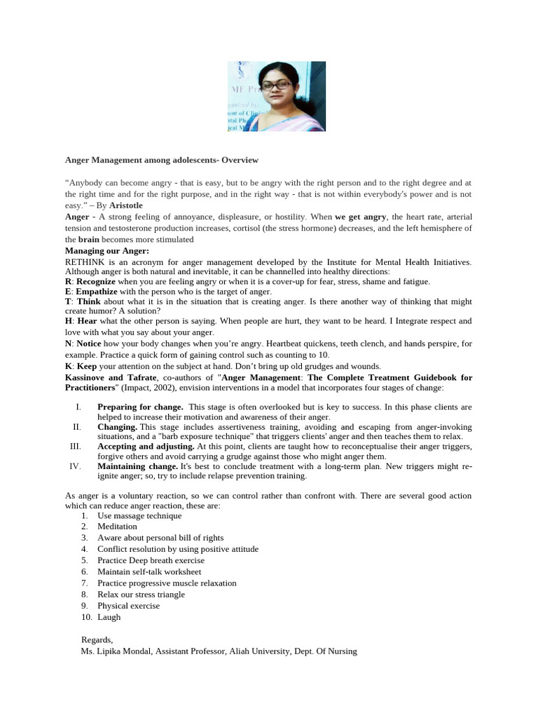 Anger Management Final | PDF | Anger | Emotions