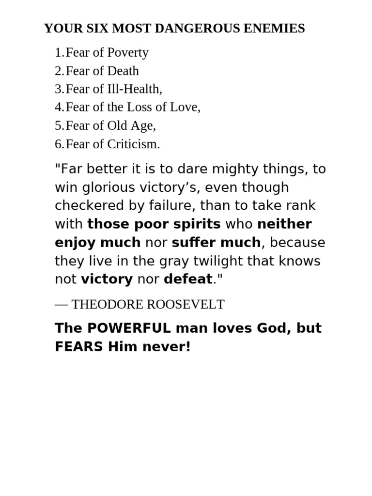 Fear | PDF