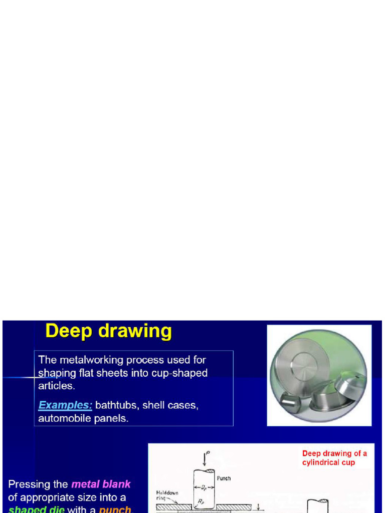 DEEP DRAWING - Prof. UAD | PDF