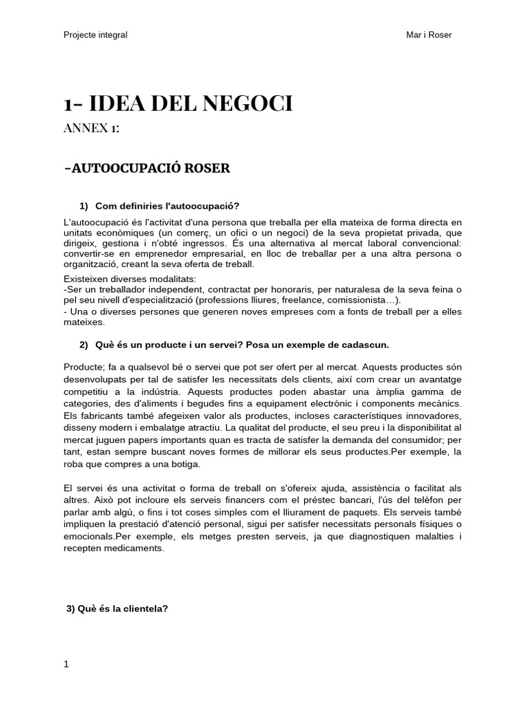 Projecte Integrat | PDF