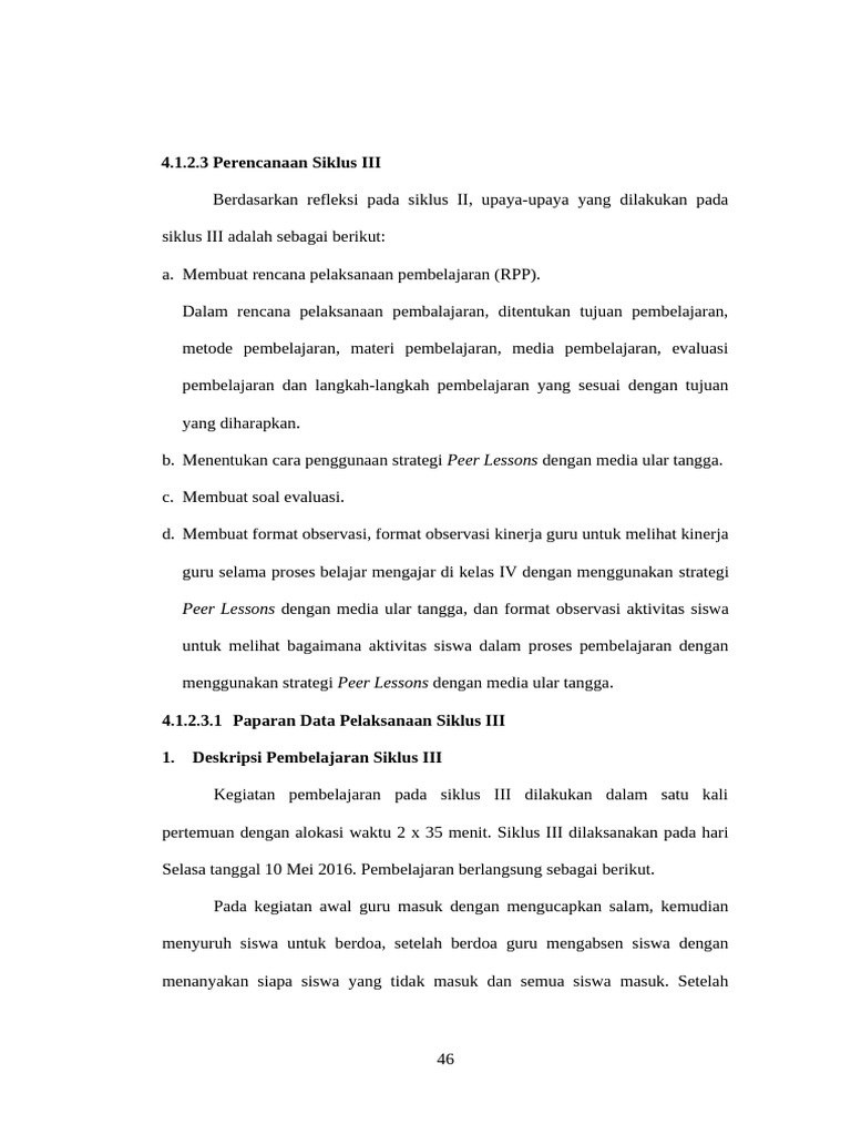 Paparan Data Siklus III | PDF