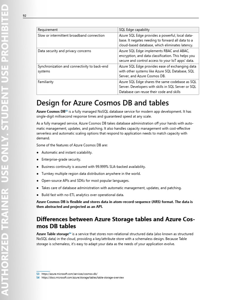 Azure Book 105 | PDF | Databases | No Sql
