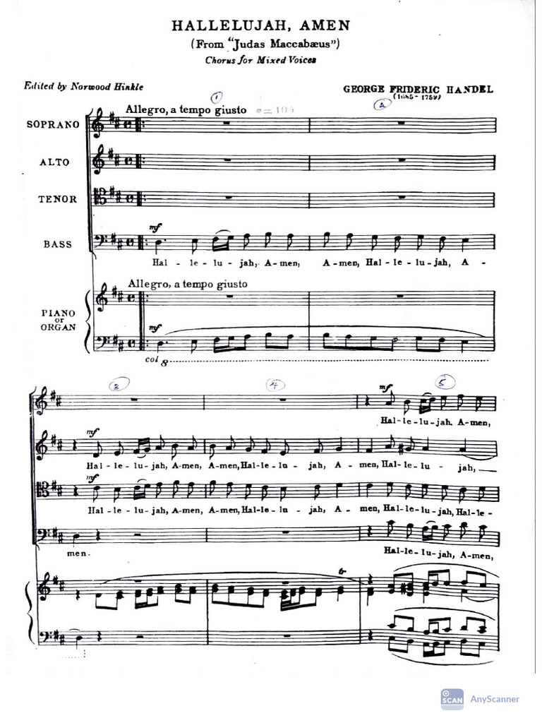 Hallelujah, Amen | PDF