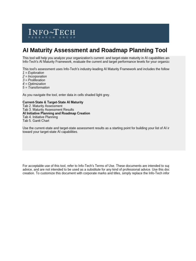 02 AI Maturity Assessment and Roadmap Tool | PDF | Artificial ...