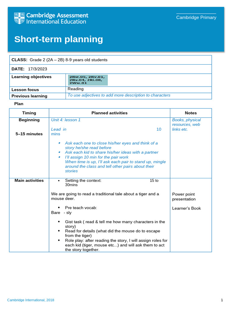 updated lesson plan | PDF | Lesson Plan | Teaching