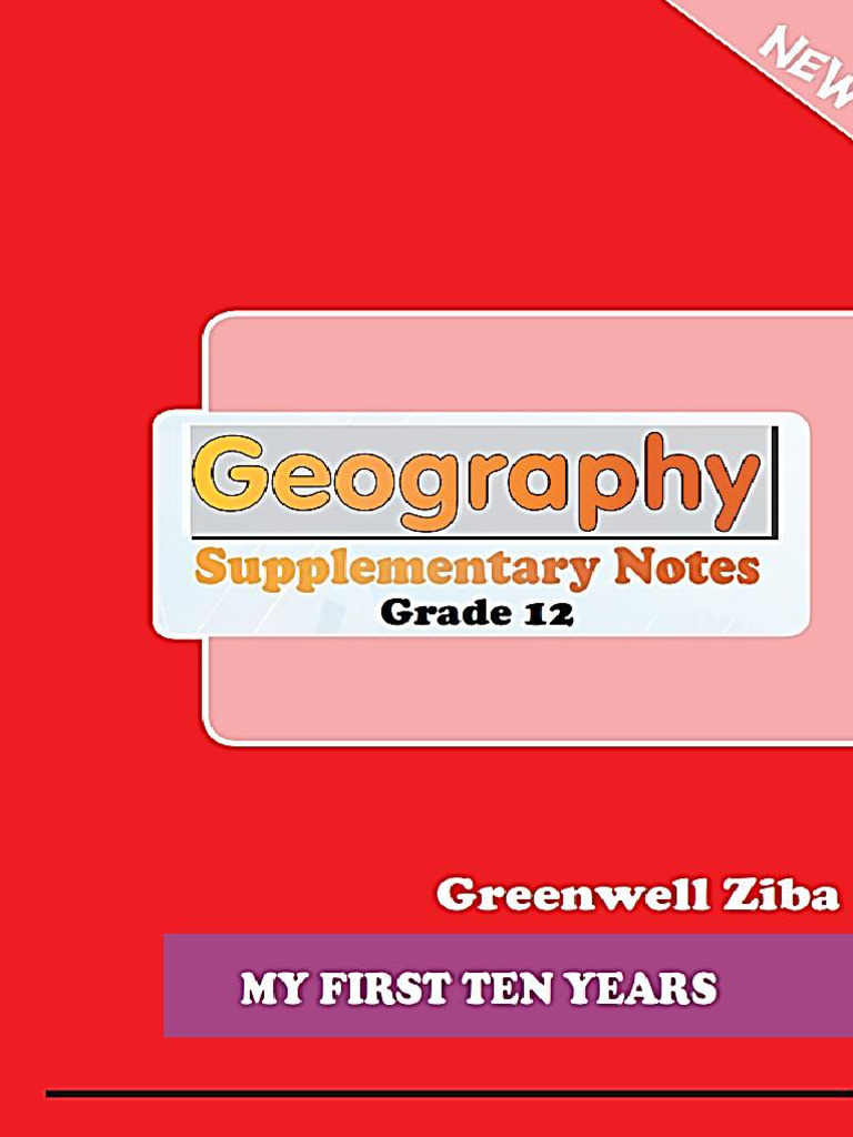 Geography G12 Supplementary Notes | PDF
