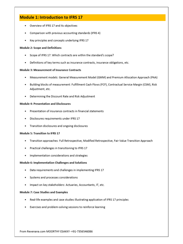 Introduction To IFRS 17 PDF 1711813033 | PDF | Insurance | Risk