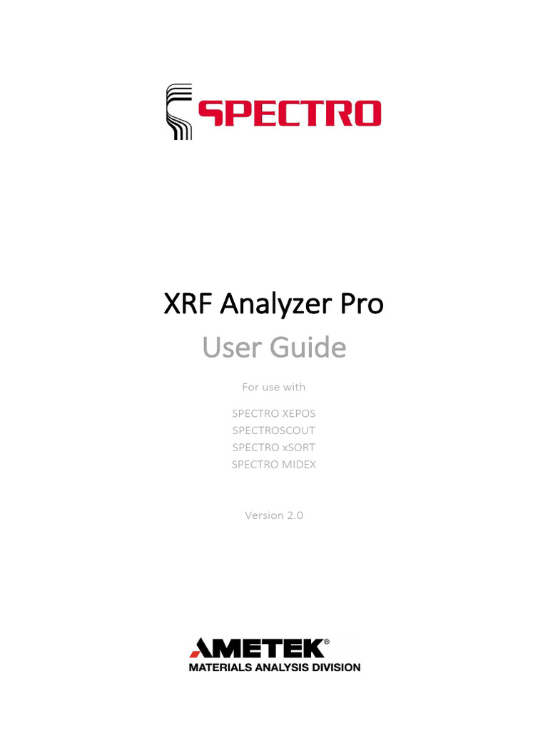 XRF Analyzer Pro User Guide | PDF | Installation (Computer Programs) | Microsoft Windows