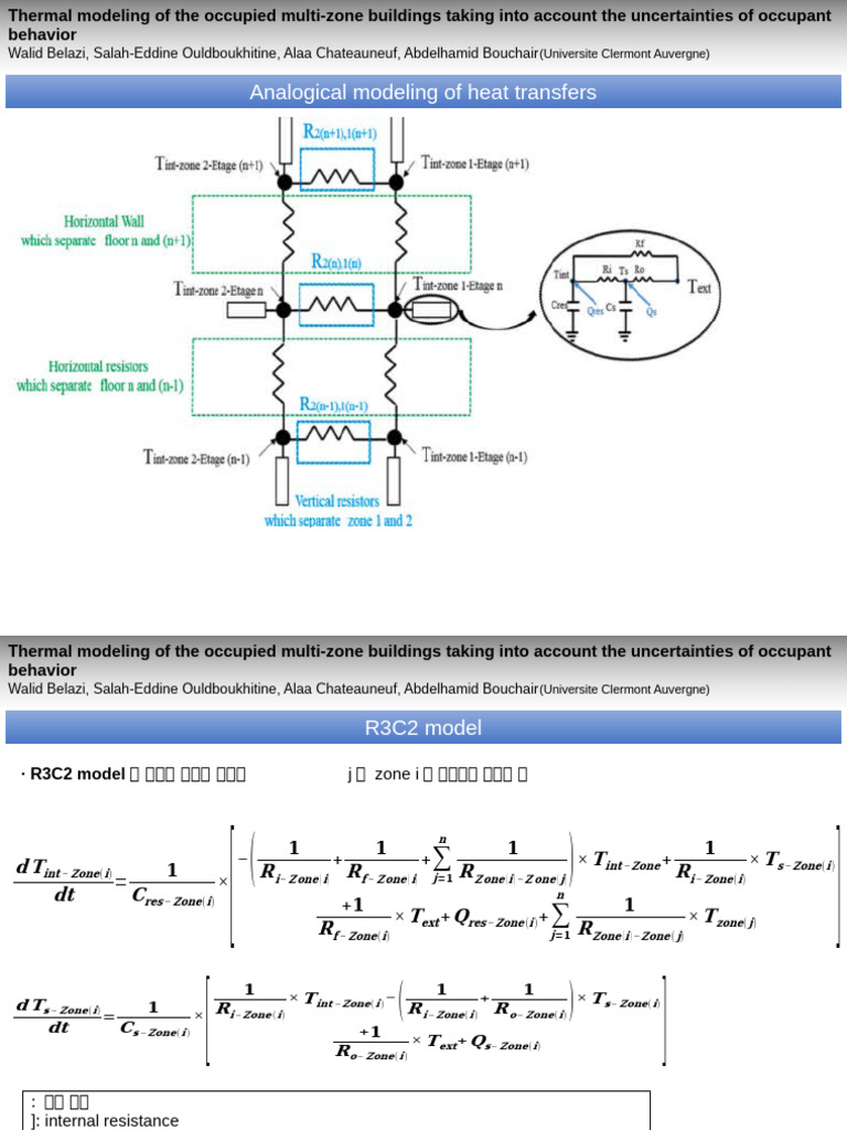 Thermal Modeling of the Occupied Multi-zone Buildings Taking Into ...