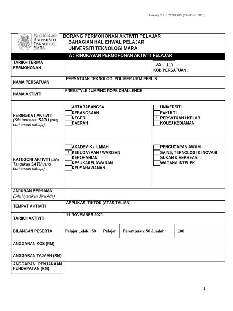 Borang C Freestyler | PDF