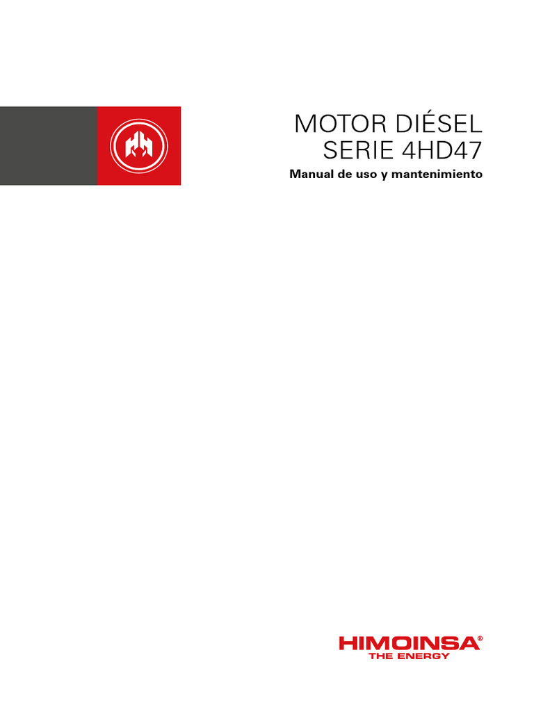 Manual Motor 4HD47 - Español | PDF | Inyección de combustible | Aceite ...