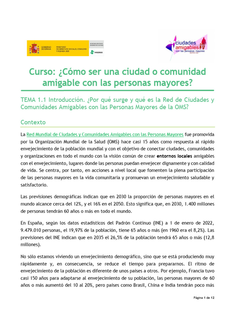 TEMA 1.1 Por Que Surge y Que Es La Red de CyC Amigables | PDF ...