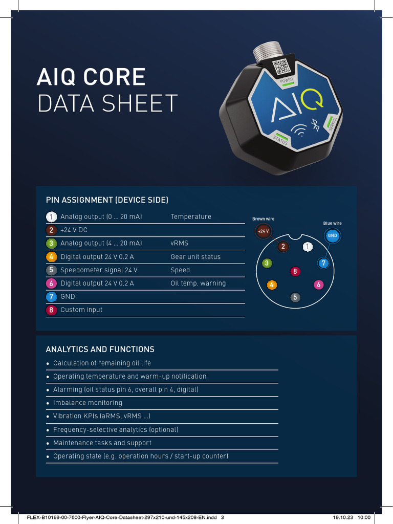 Industrial Sensor Data Sheet | PDF | Sensor | Bluetooth