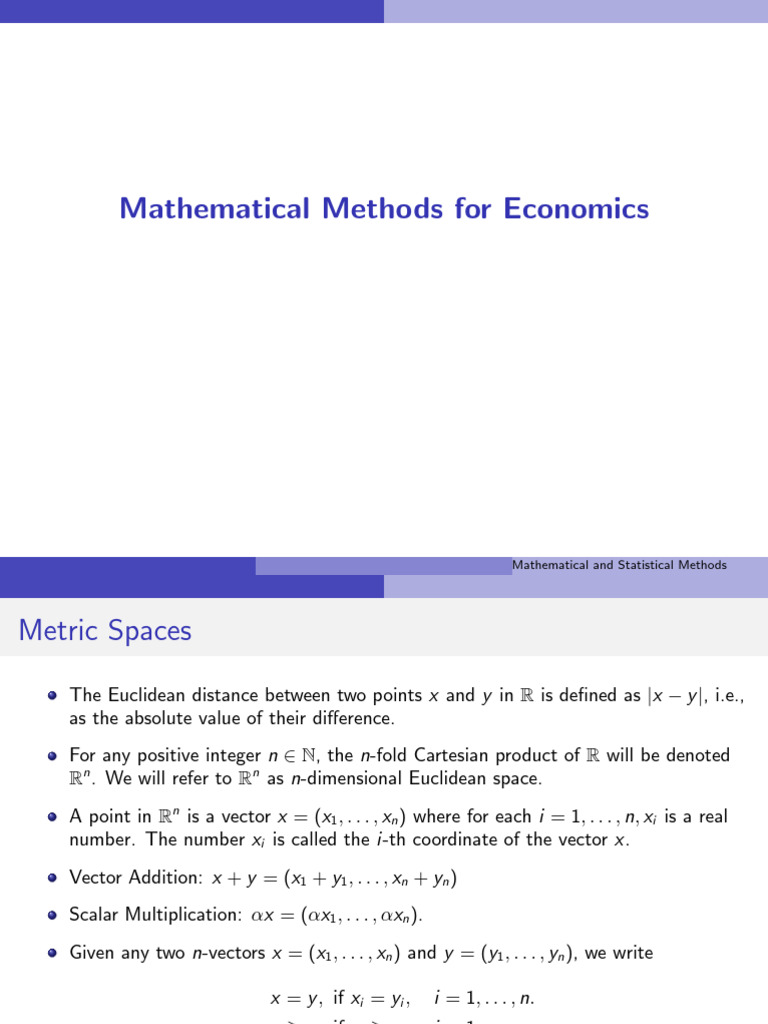 Mathematics Lecture Slides 1 | PDF | Norm (Mathematics) | Compact Space