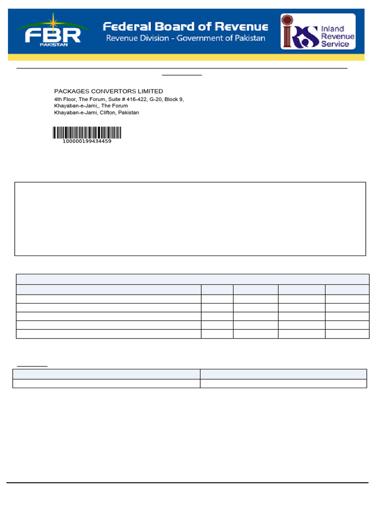 FBR Tax Exemption Certificate 2024 | PDF | Taxes | Tax Exemption