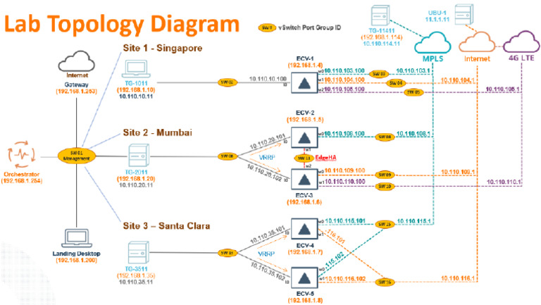 DST Lab Topology Diagram | PDF