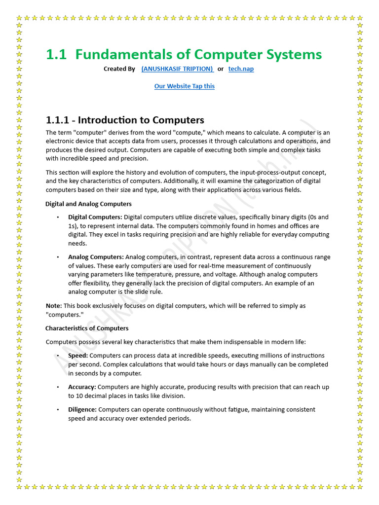 Cit-1 1 | PDF | Central Processing Unit | Computer Data Storage