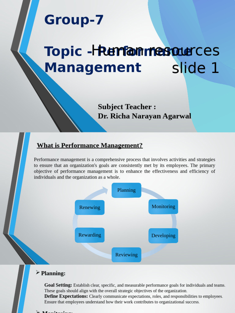 HRM_GRP-7 | PDF | Performance Appraisal | Goal